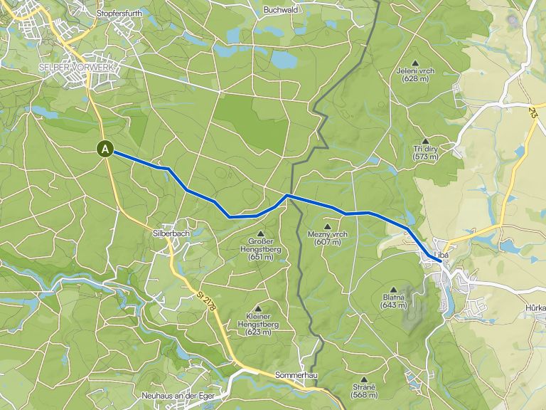 Rastplatz vor Silberbach nach Libá und zurück | Wanderung | Komoot